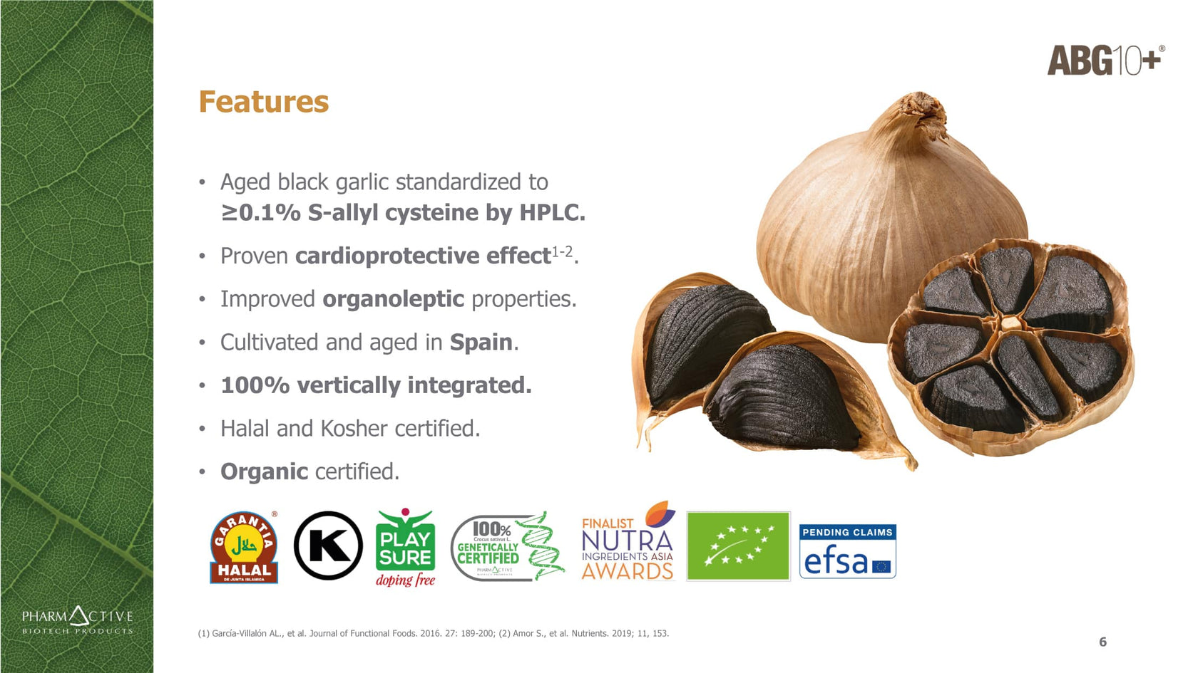 Aged Black Garlic Extract - Clinically Proven Brand ABG10+ - Patented ...